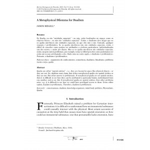 A Metaphysical Dilemma for Dualism - Aletheia - Associação Científica e ...