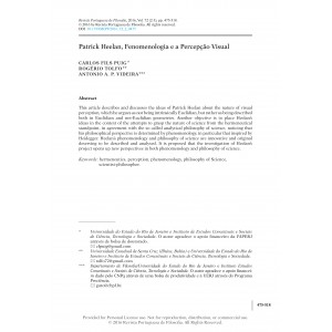 Patrick Heelan, Fenomenologia e a Percepção Visual - Aletheia ...